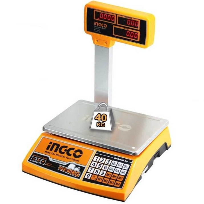Ingco Electronic Scale 40Kg - HESA3404 - Farmline