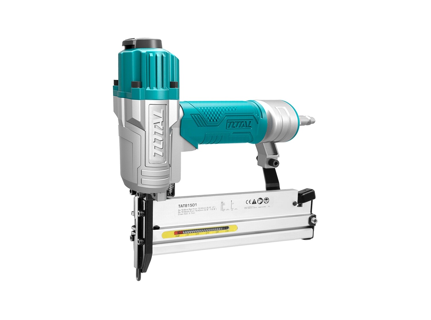 Total 2 In 1 Combo Air Brad Nailer 15 50mm 100PCS Capacity Farmline